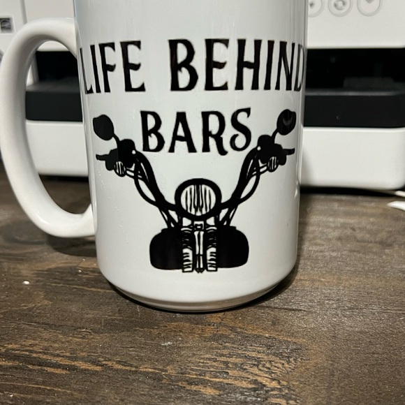 Accents | Motorcycle Mug With Black Design | Poshmark